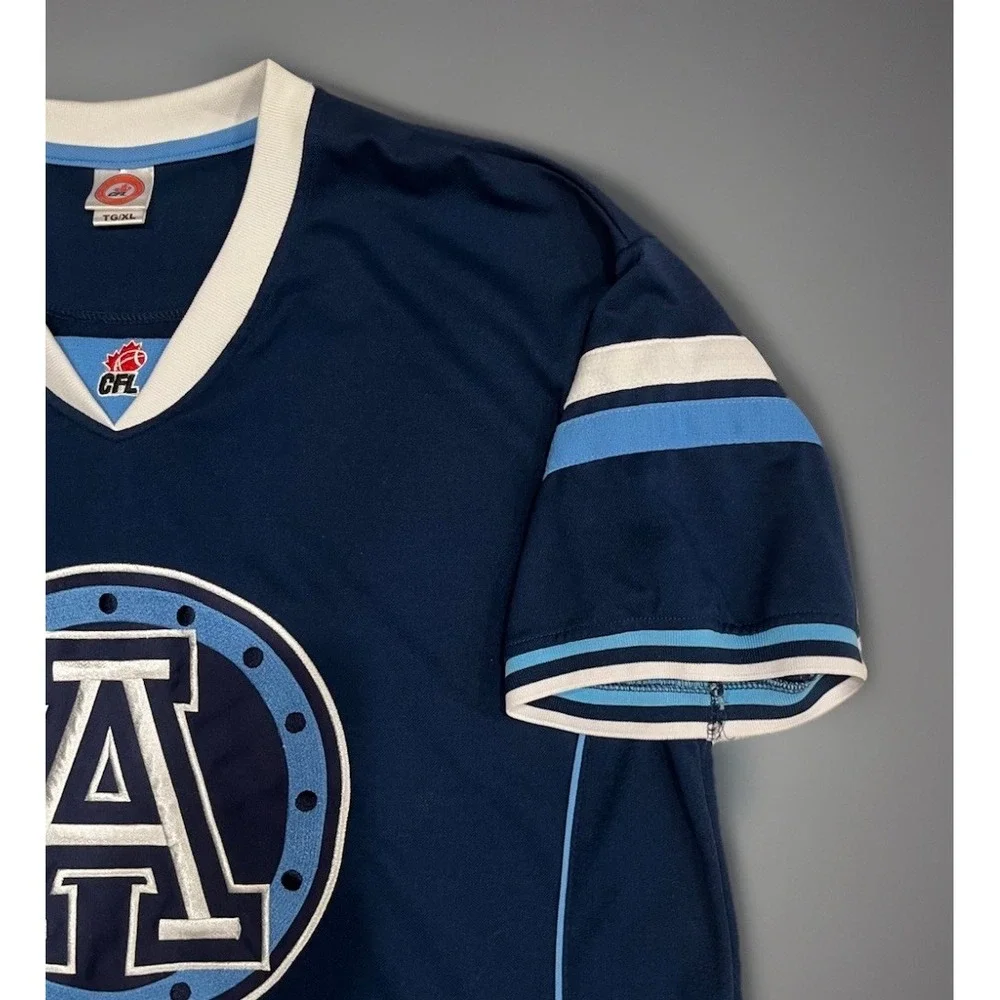 SOGO | Shirts | Vintage Cfl Toronto Argonauts Jersey All Stitched Blue ...